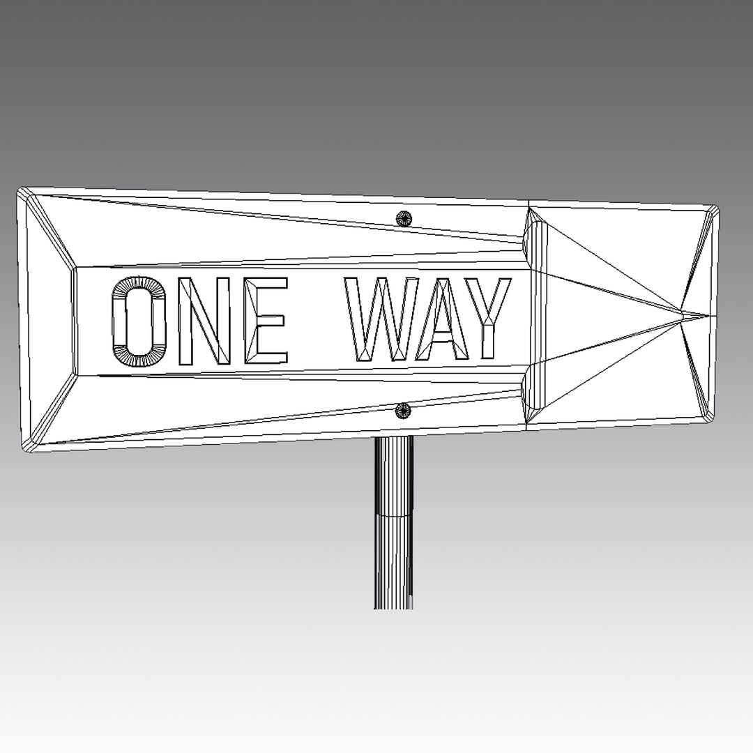 3d Model Street Sign