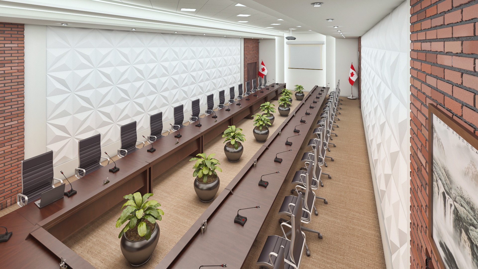 Conference Center 3D Model - TurboSquid 1463080