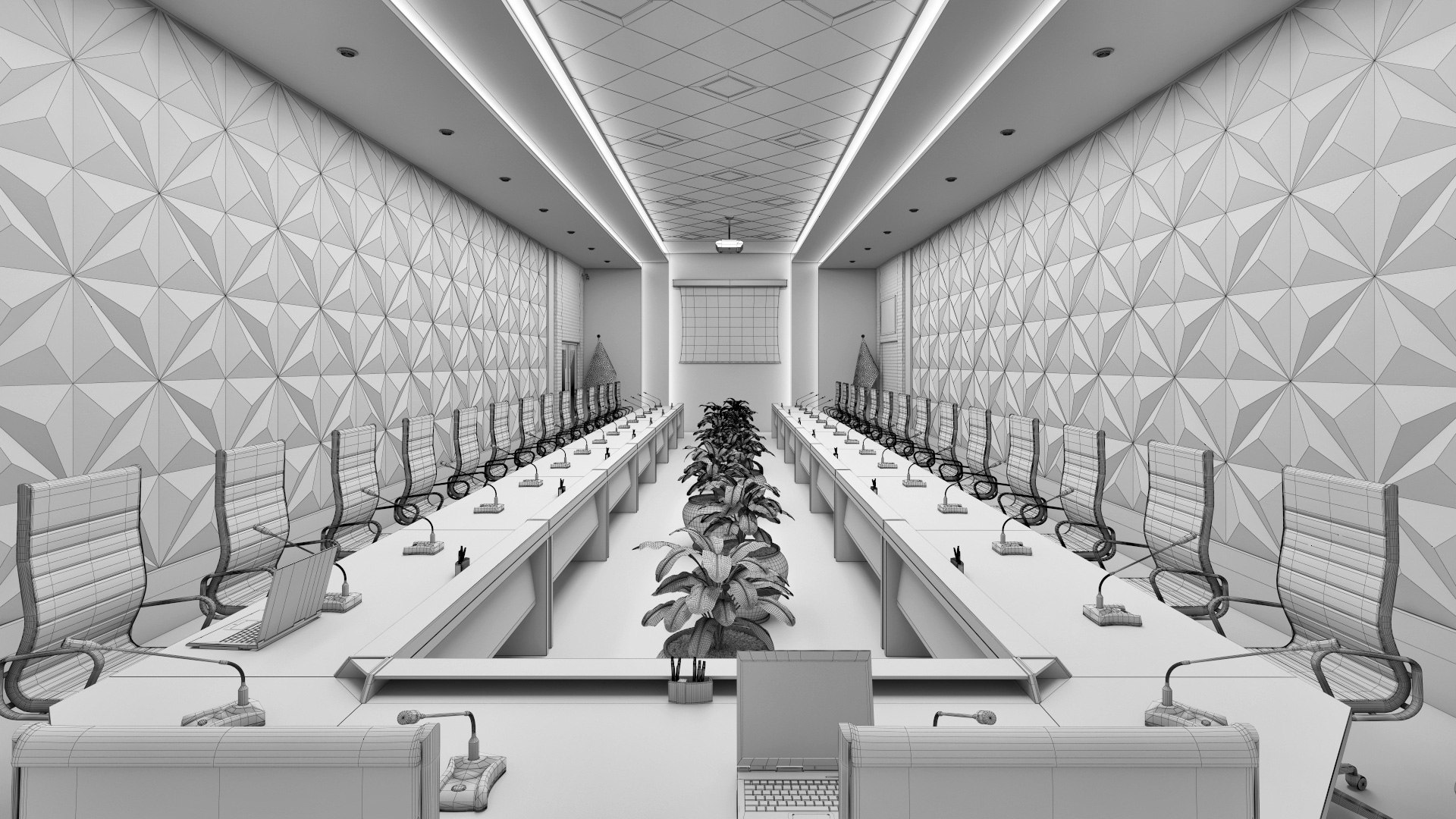 Conference Center 3D Model - TurboSquid 1463080
