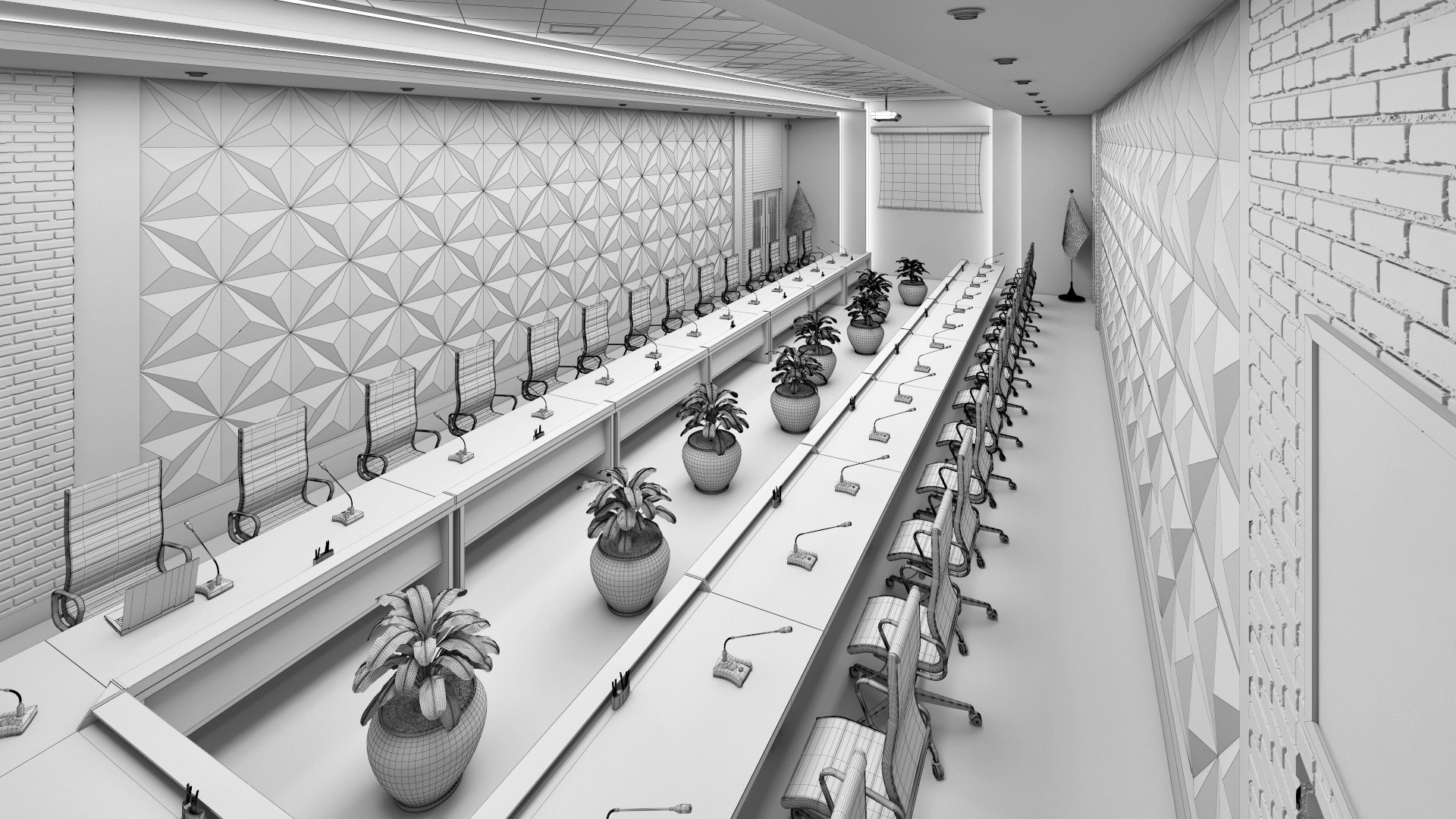 Conference Center 3D Model - TurboSquid 1463080
