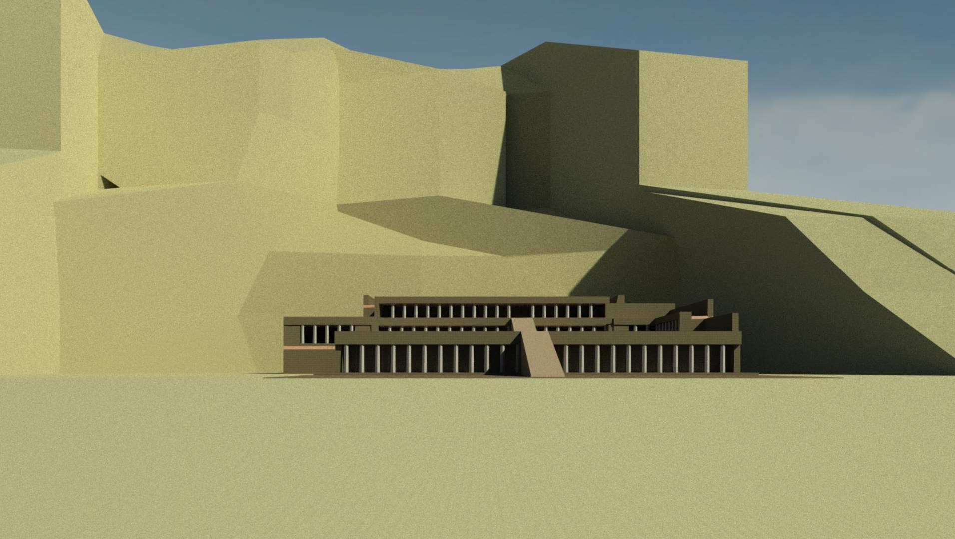 Revit 3D Model Deir EL Bahari Model - TurboSquid 2015064