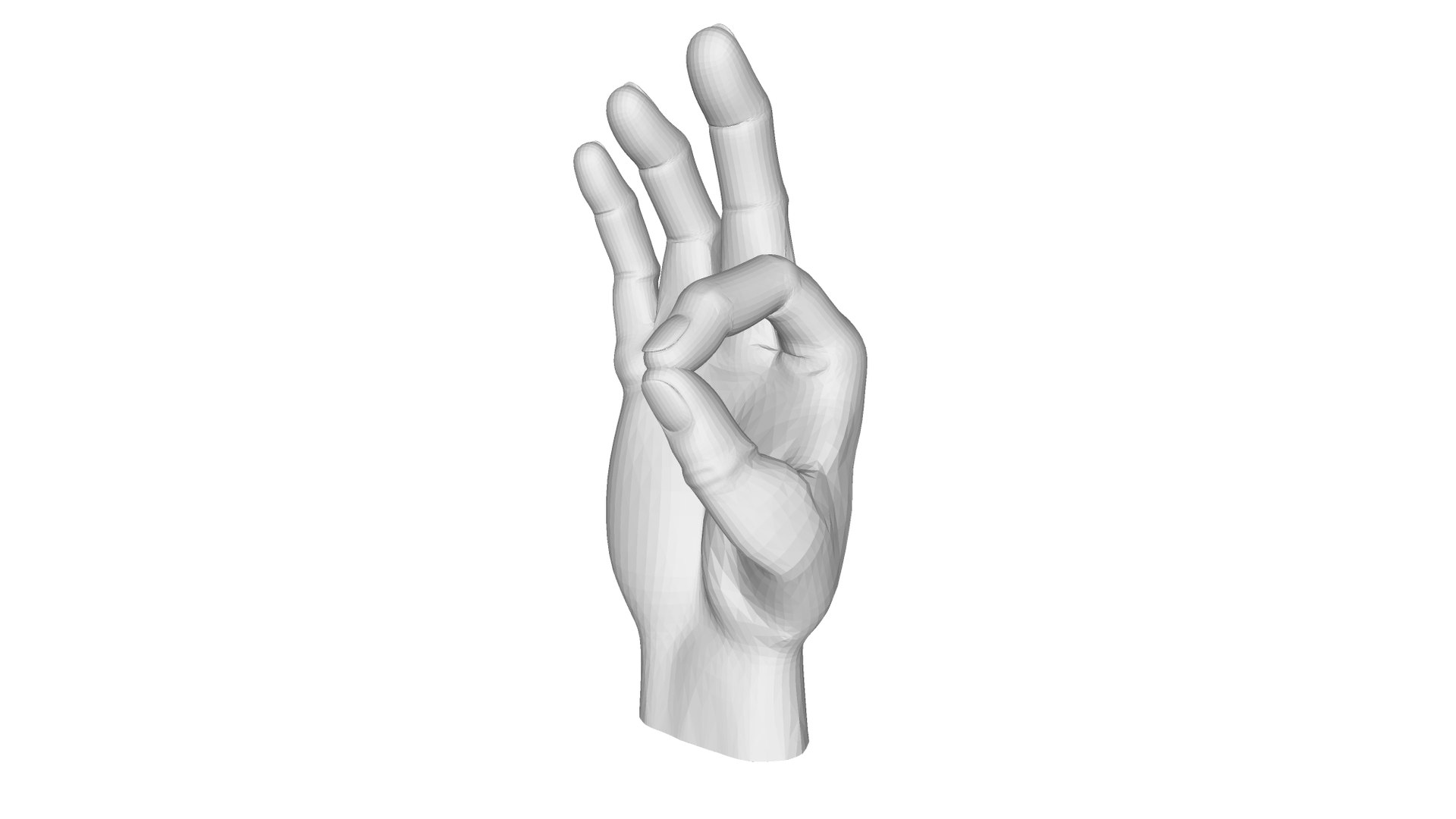 Realistic Hand Model Pose Gesture 2 3D Model - TurboSquid 1974947
