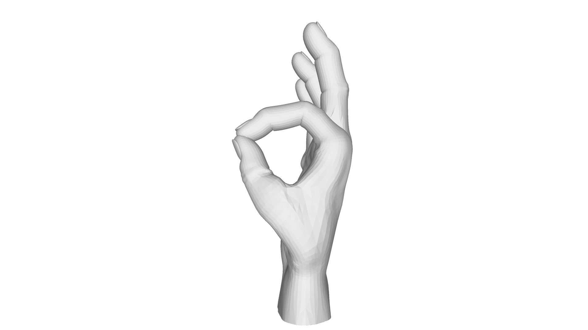 Realistic Hand Model Pose Gesture 2 3D Model - TurboSquid 1974947