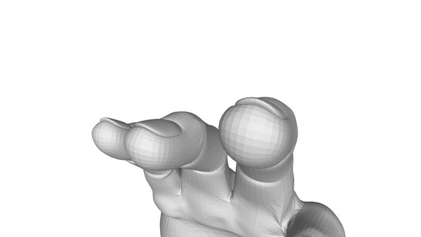 modelo 3d Modelo de mano realista pose gesto 2 - TurboSquid 1974947