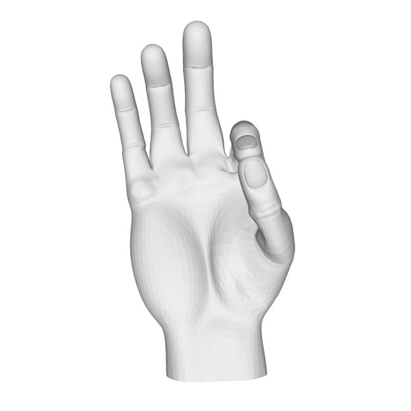 Realistic Hand model pose gesture 2 3D model - TurboSquid 1974947