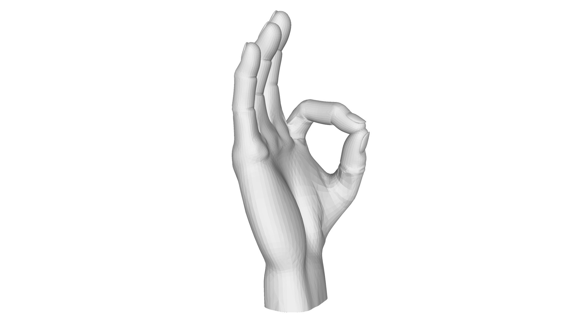 Realistic Hand Model Pose Gesture 2 3D Model - TurboSquid 1974947