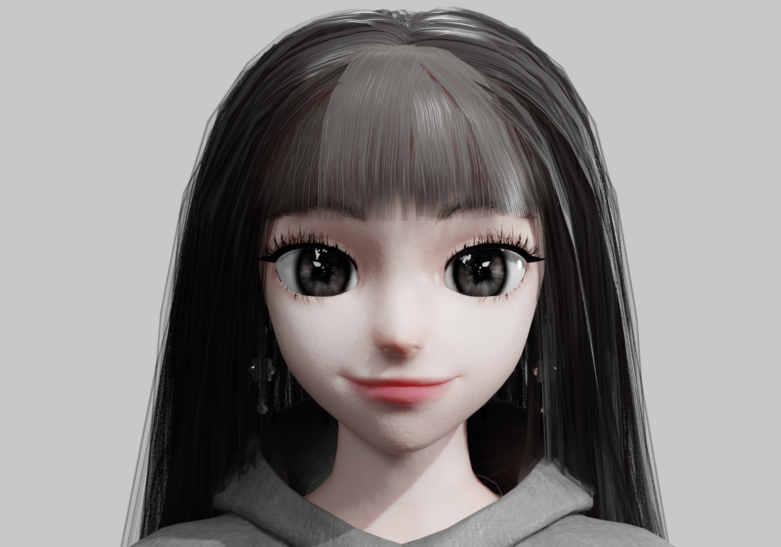 3D Beautiful Anime Girl V35625 Model - TurboSquid 2281737