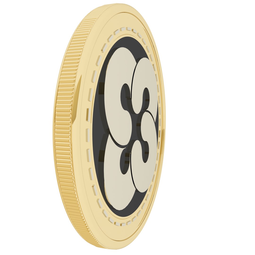 3D Ethos Cryptocurrency Gold Coin Model - TurboSquid 1856095