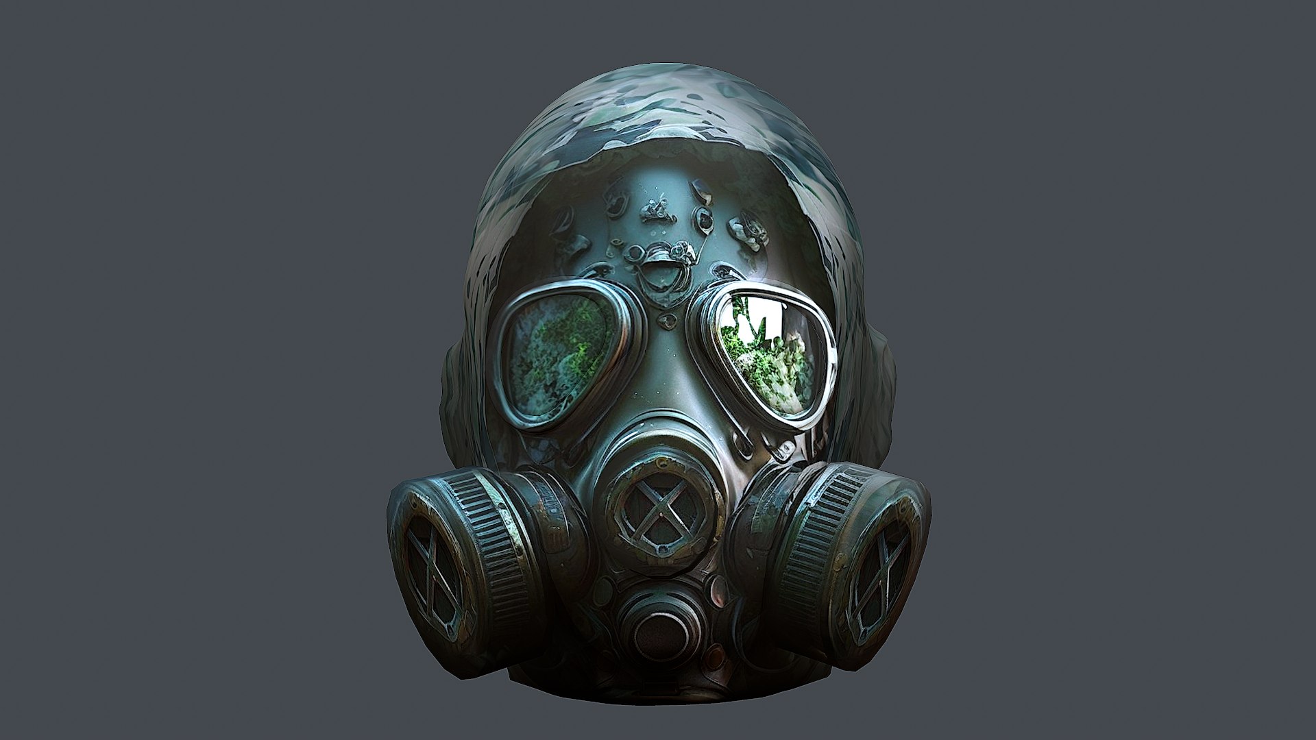 Gas Mask Helmet Scifi Futuristic Protection Safety 3D Model ...
