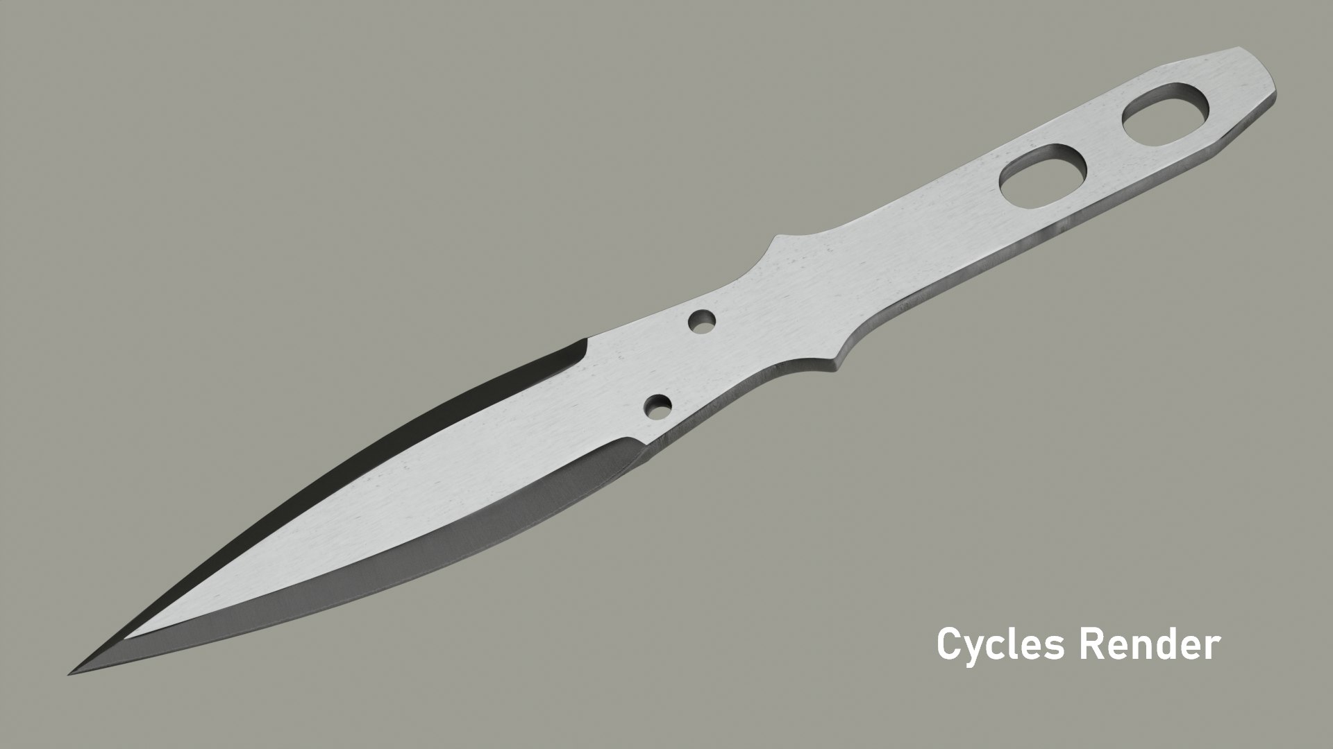 Throwing Knife 3D Model - TurboSquid 1847315