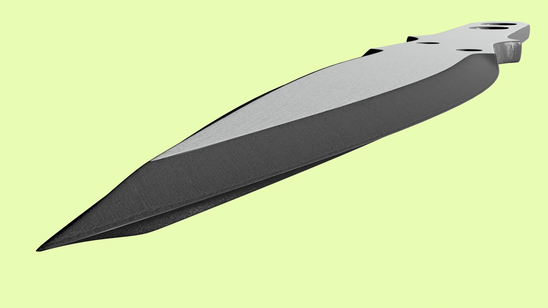 Throwing Knife 3D Model - TurboSquid 1847315