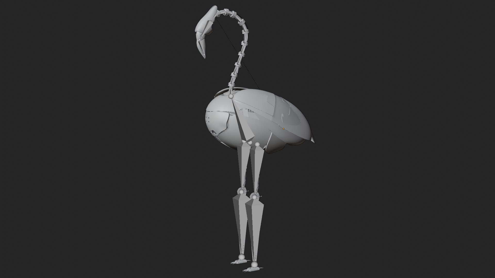 3D Robot Bird Flamingo - TurboSquid 1811846