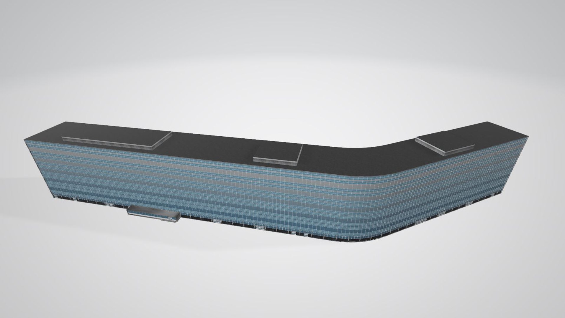 3D model House School The university Production Factory Building ...