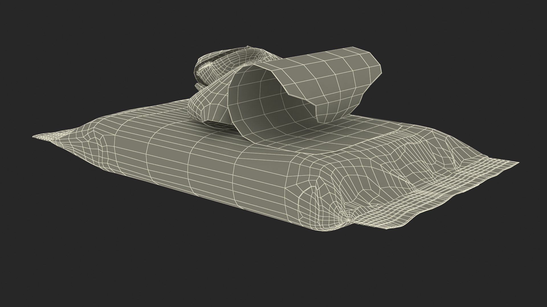 3D Pack Of Wet Wipes With Napkin Sticking Out - TurboSquid 2231269