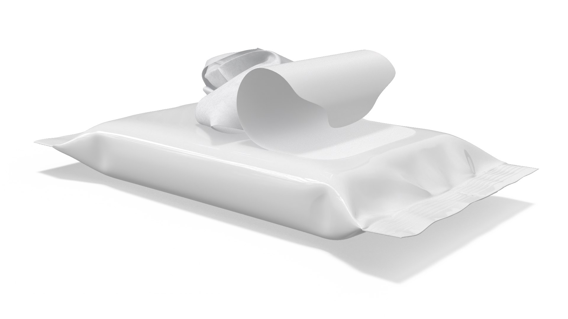 3D Pack Of Wet Wipes With Napkin Sticking Out - TurboSquid 2231269