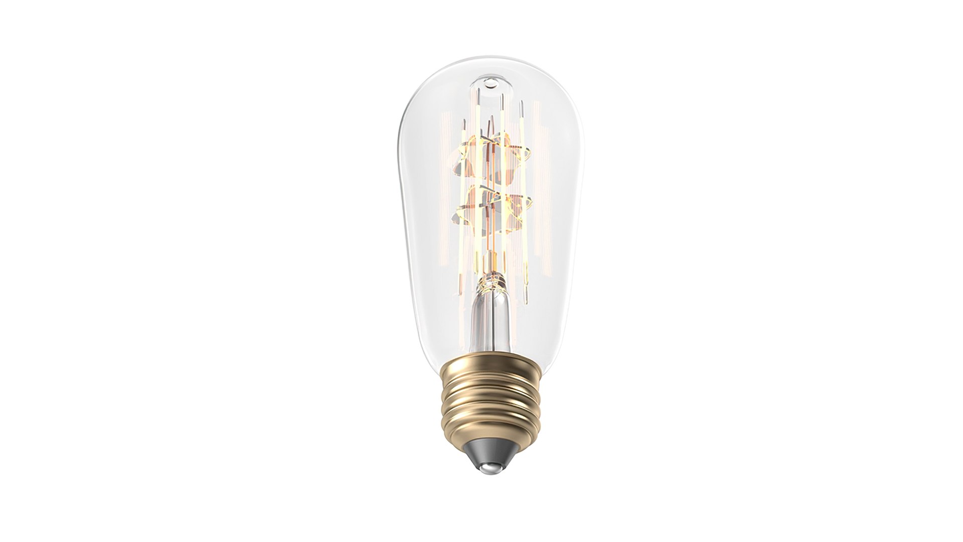 Retro LED Light Bulb Model - TurboSquid 2164415