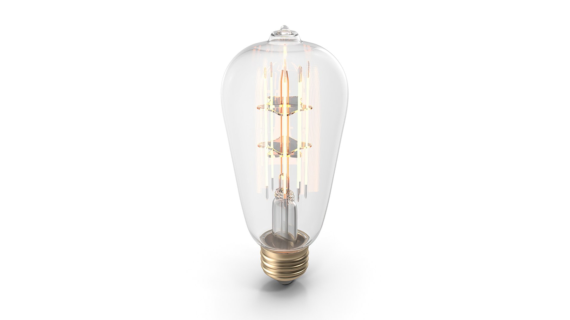 Retro LED Light Bulb Model - TurboSquid 2164415