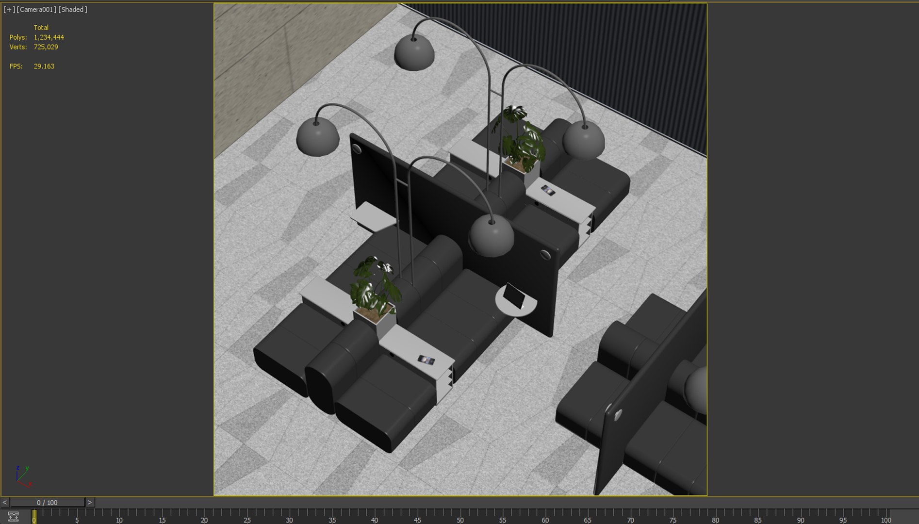 Modern Rest Area Card Seat Sofa Table and Chair Combination Public Area ...