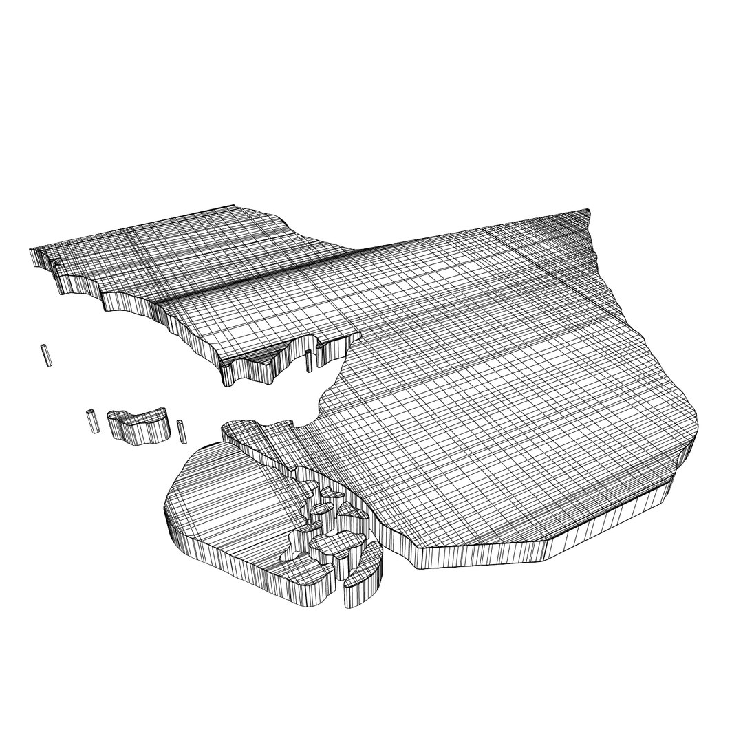 3d Model Kuwait Country