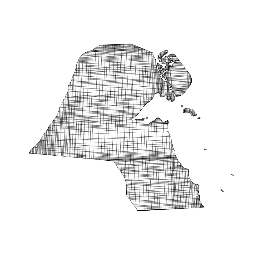3d Model Kuwait Country