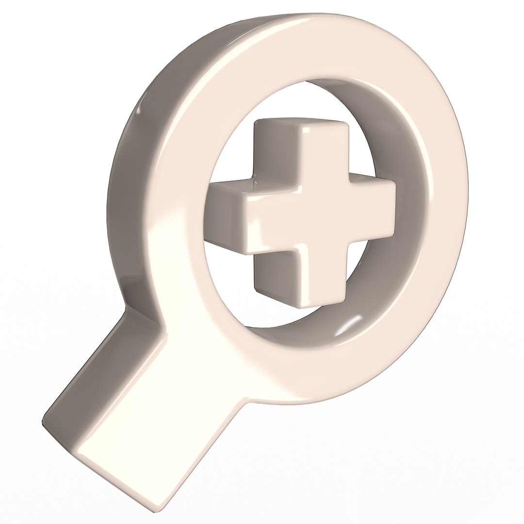 3D Model Zoom In Symbol - TurboSquid 1849213