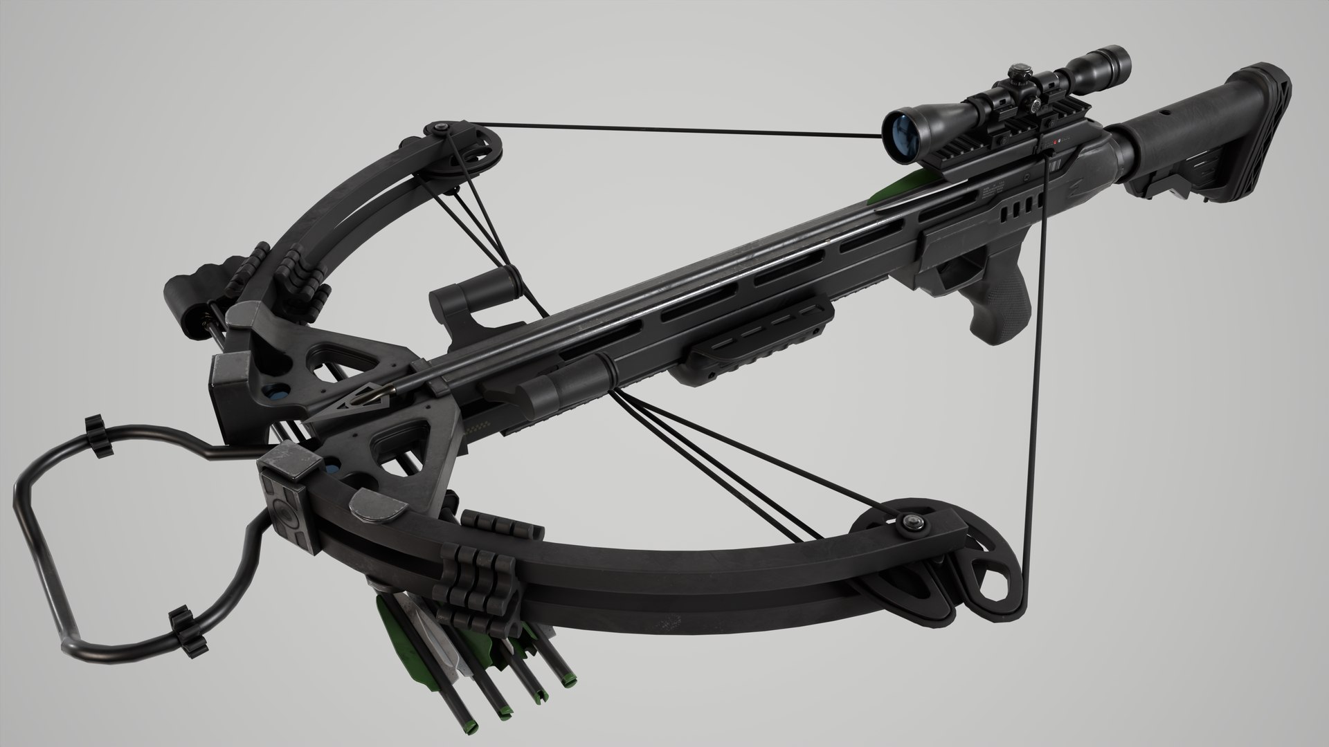 Custom CrossBow 3D Model - TurboSquid 2219010