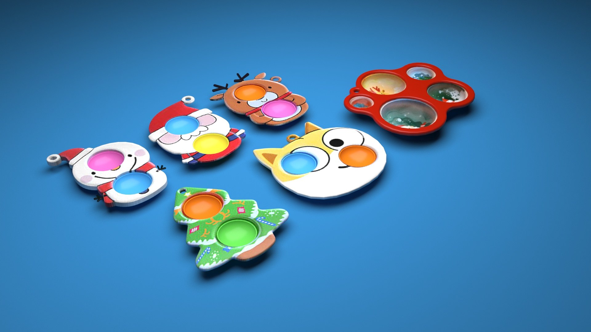 Christmas Simple Dimples Set model - TurboSquid 1793428