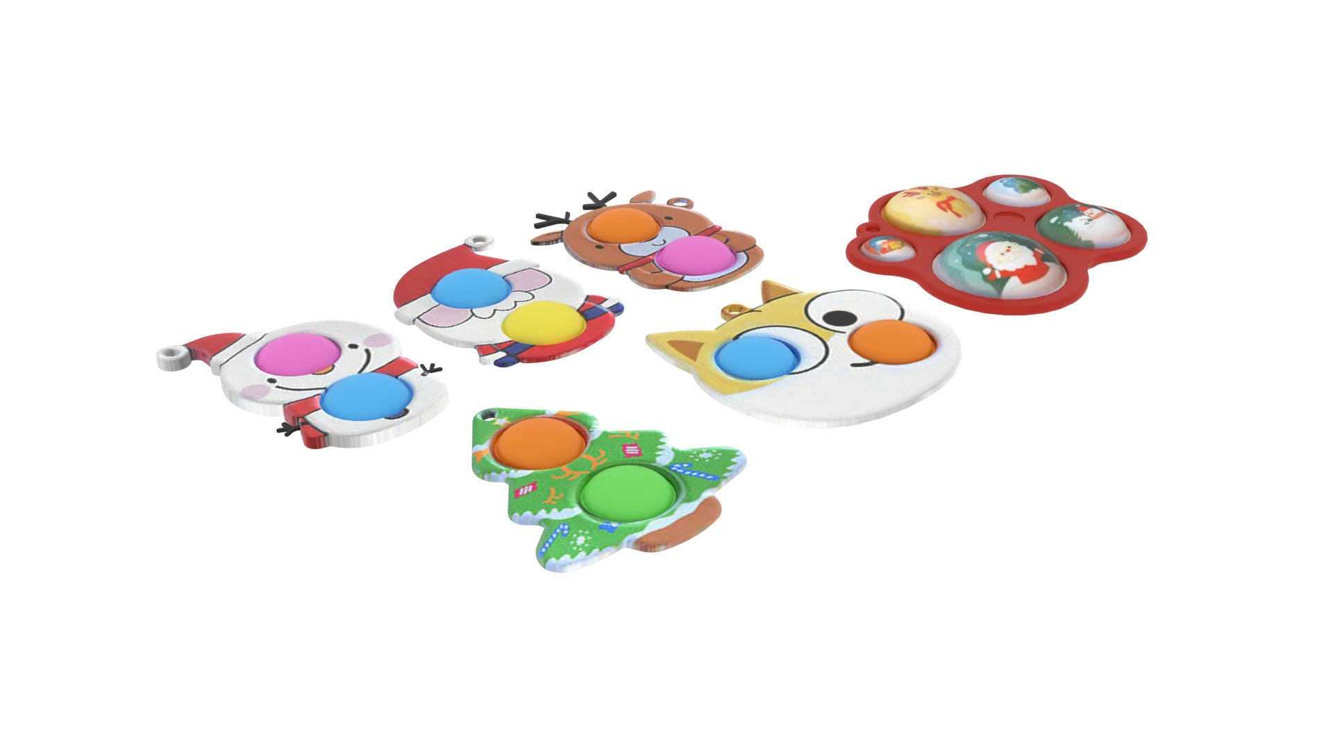 Christmas Simple Dimples Set model - TurboSquid 1793428