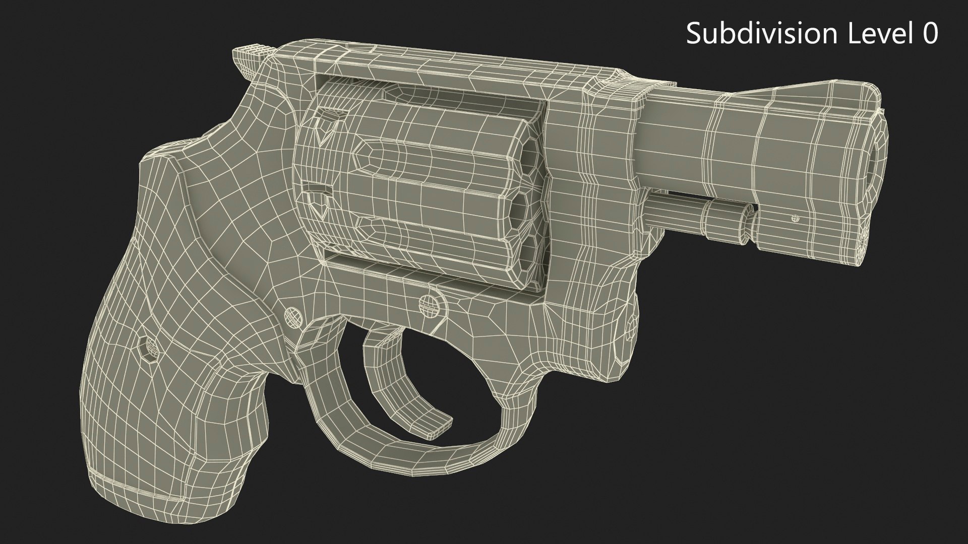 Compact Revolver 3D Model - TurboSquid 2152681