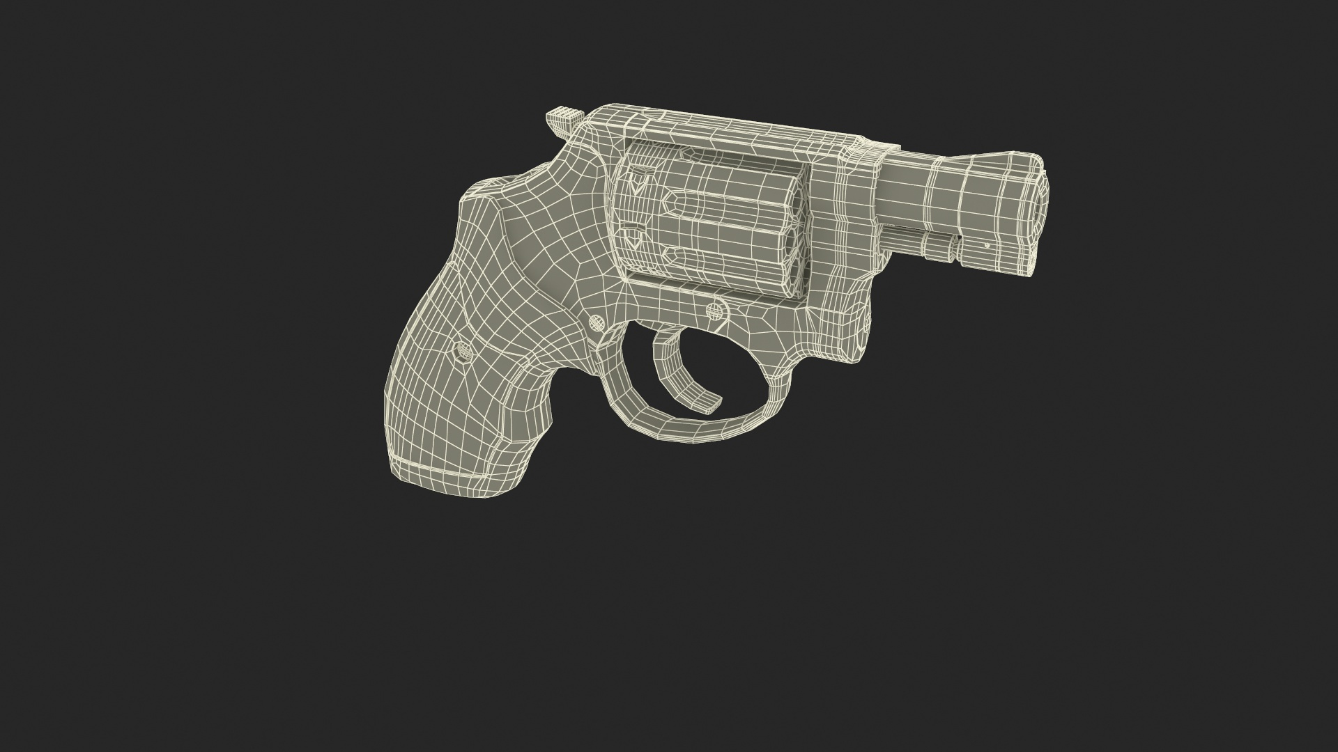 Compact Revolver 3D Model - TurboSquid 2152681