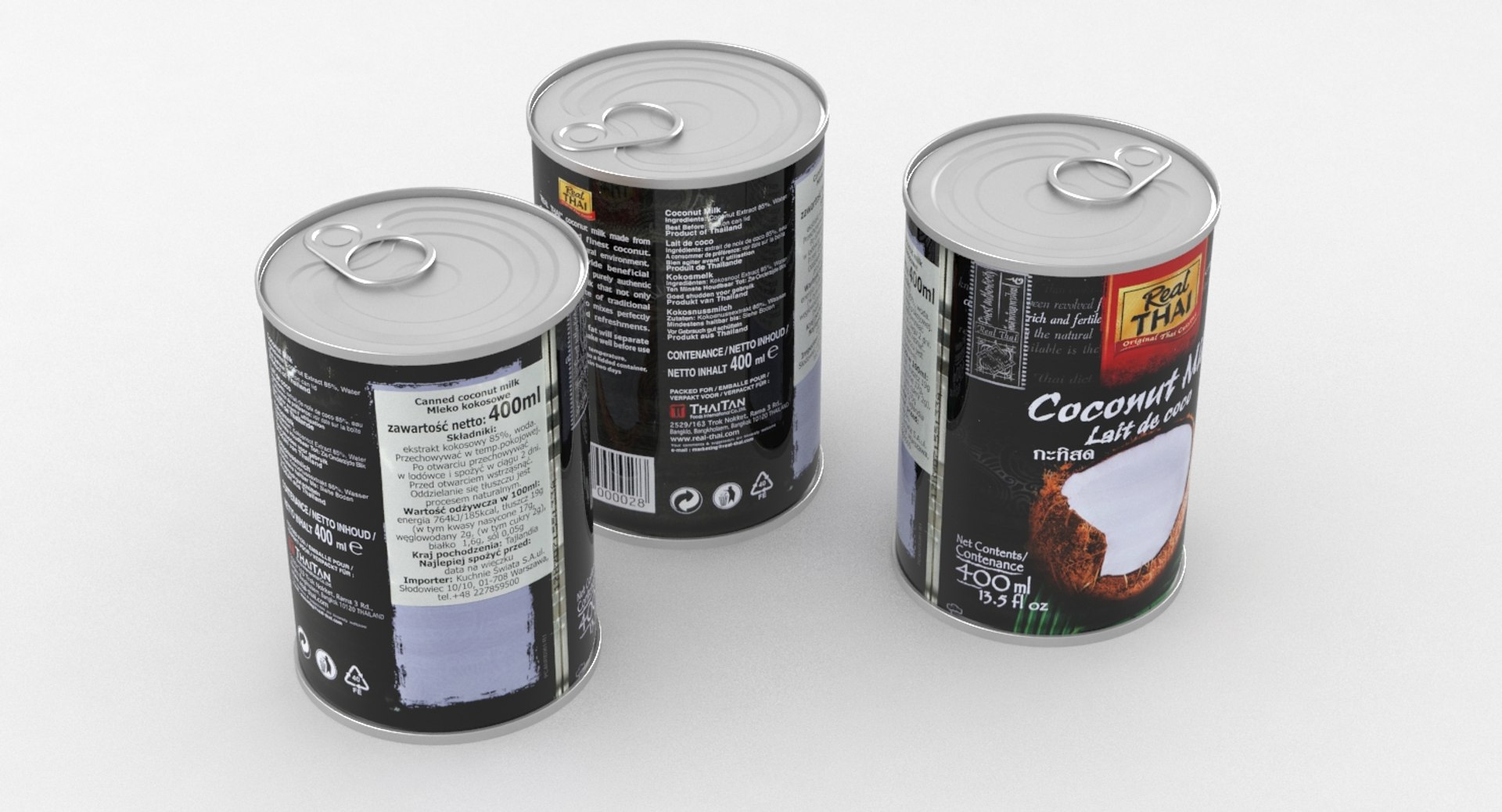 Food coconut milk 3D model - TurboSquid 1322178