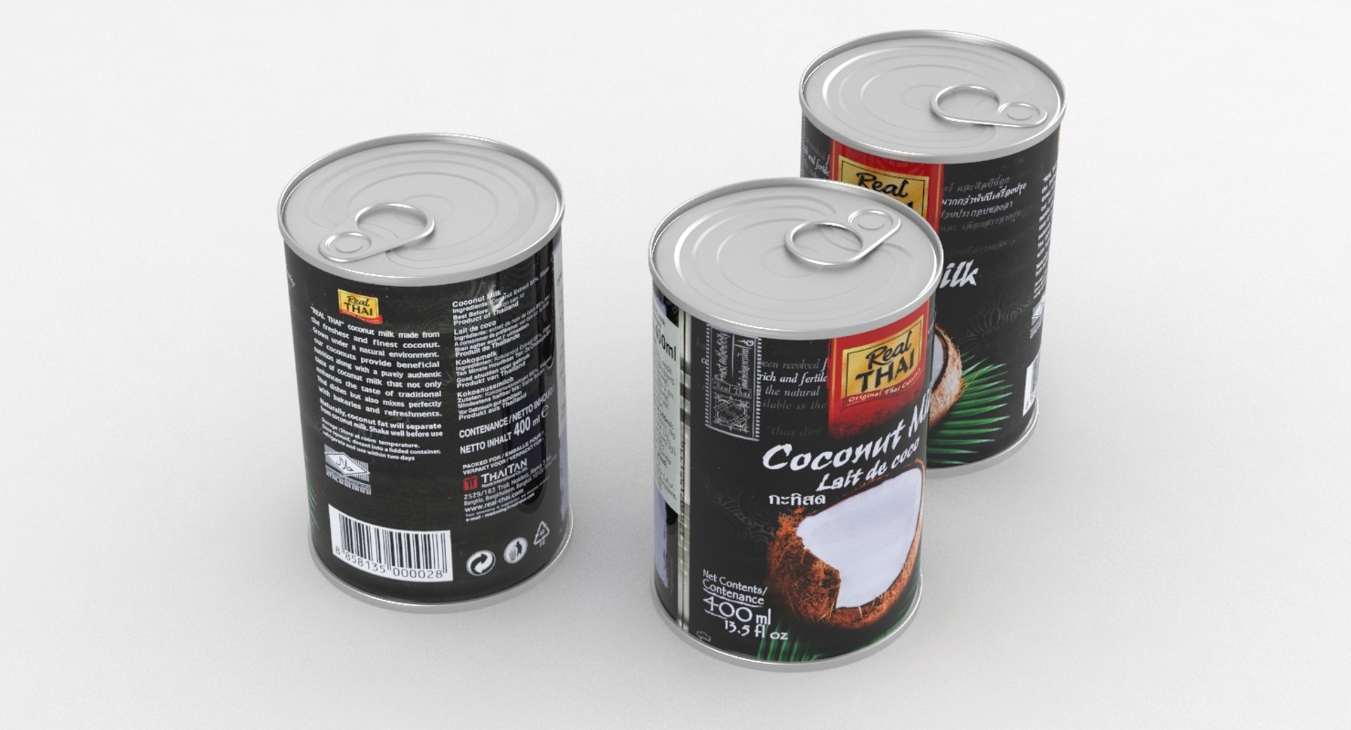 Food coconut milk 3D model - TurboSquid 1322178