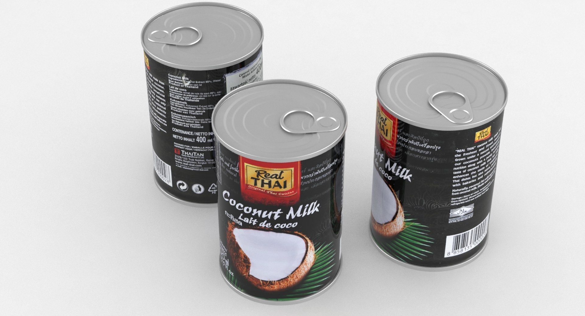 Food coconut milk 3D model - TurboSquid 1322178