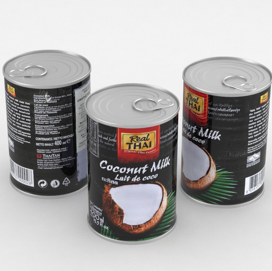 Food coconut milk 3D model - TurboSquid 1322178