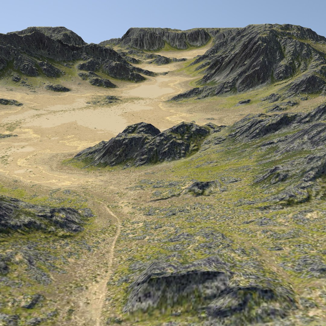 3D Desert Terrain - TurboSquid 1368551