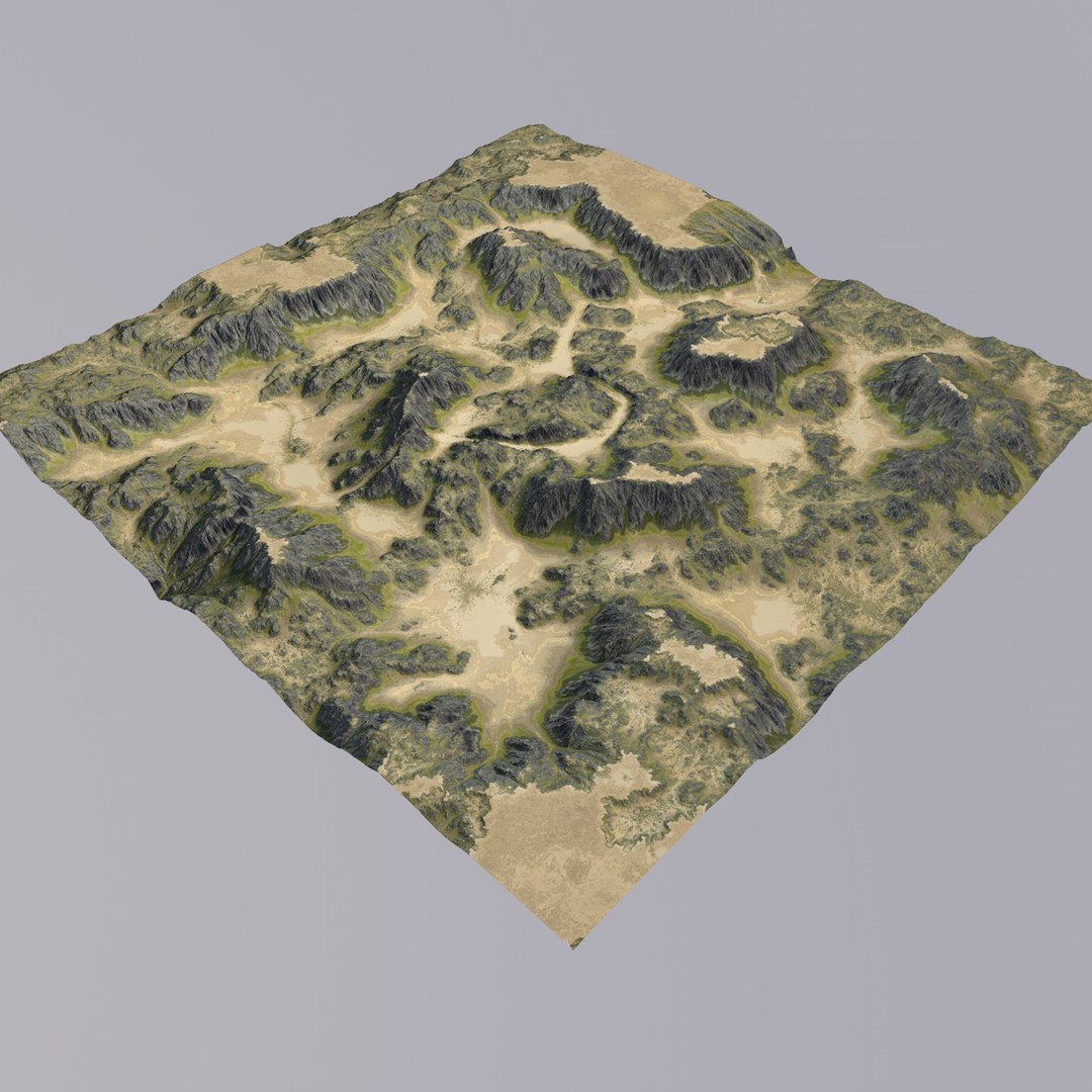 3D Desert Terrain - TurboSquid 1368551