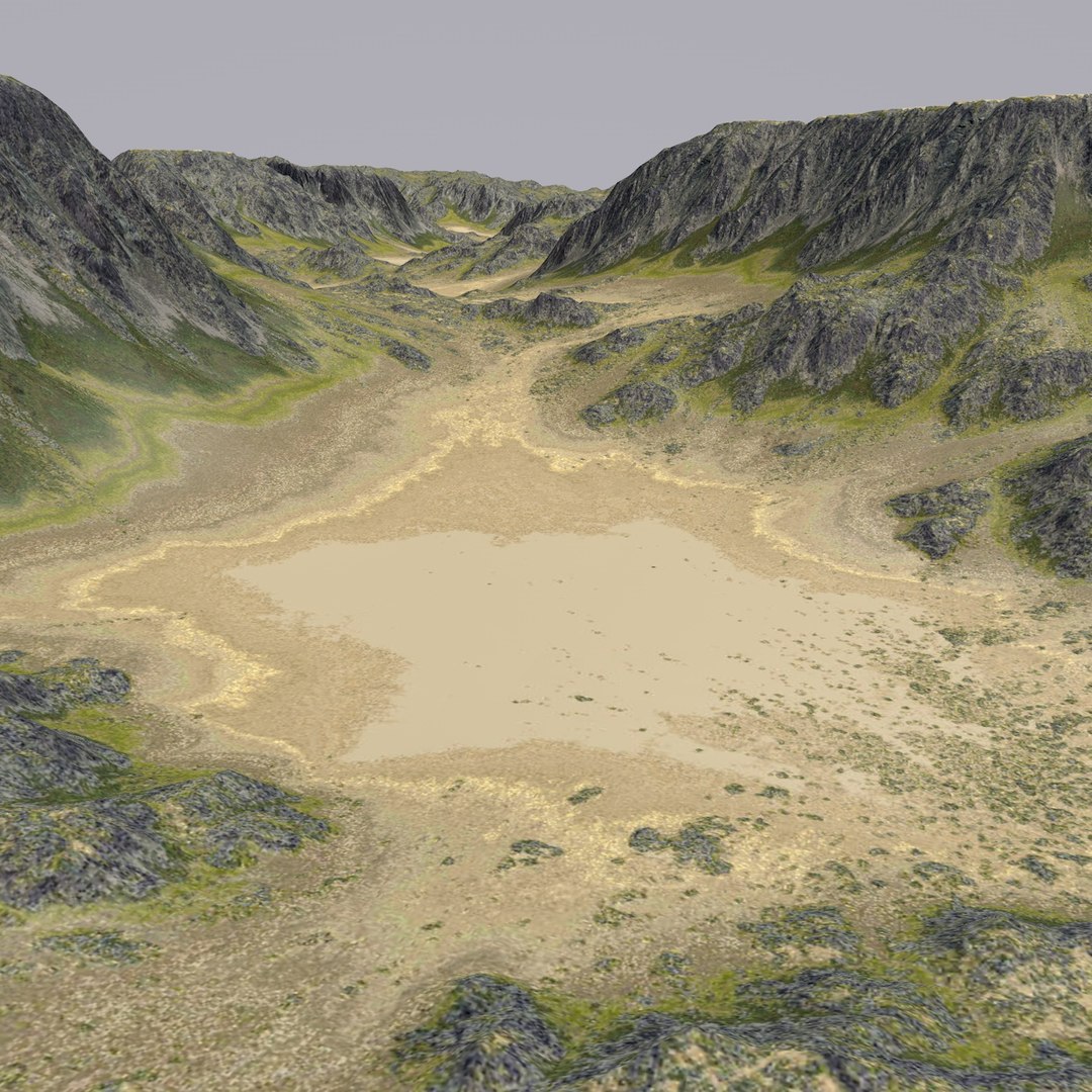 3D Desert Terrain - TurboSquid 1368551