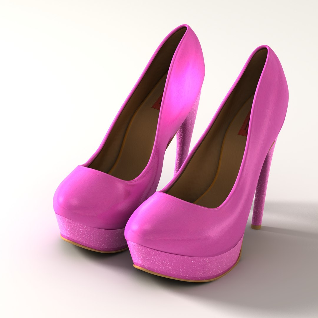 3d Model Shoes Female Foot