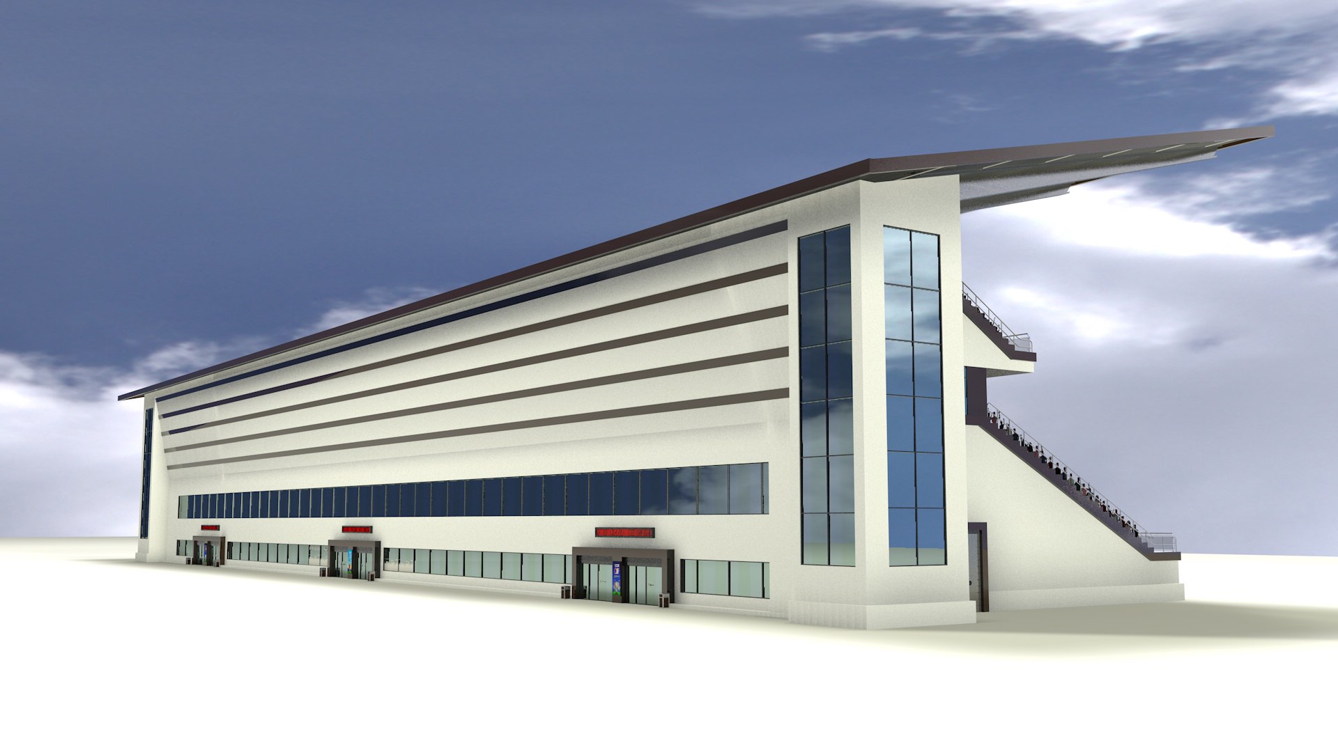 3D Modern tribune - TurboSquid 2166615