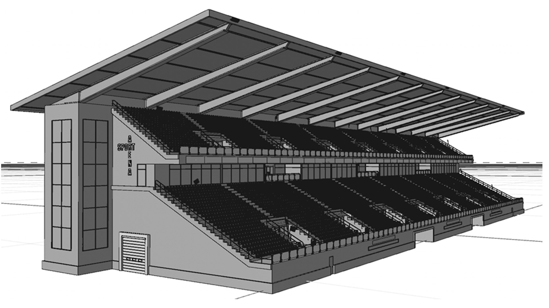 3D Modern tribune - TurboSquid 2166615