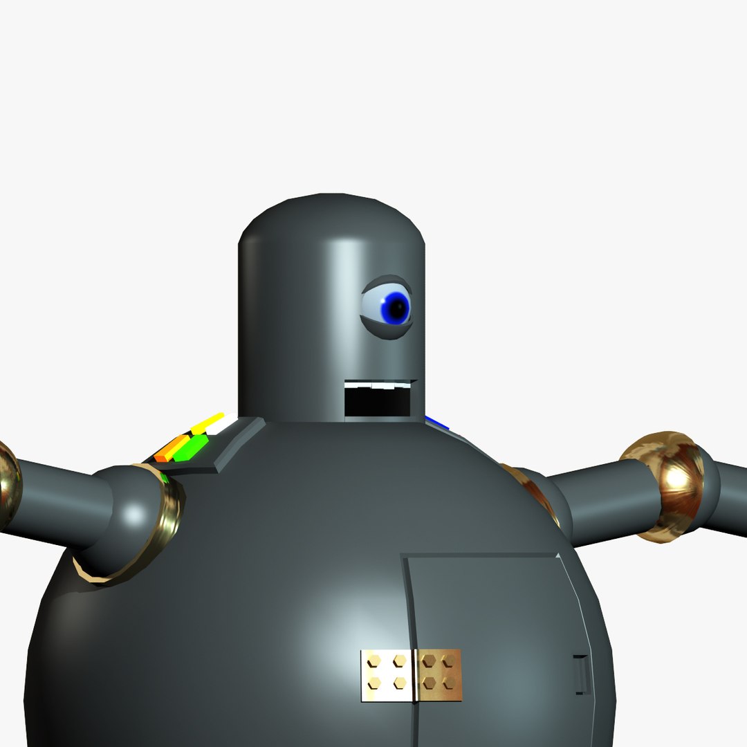 3dsmax gray robot