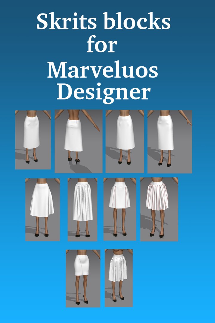 Skirt Blocks Model - TurboSquid 1267417