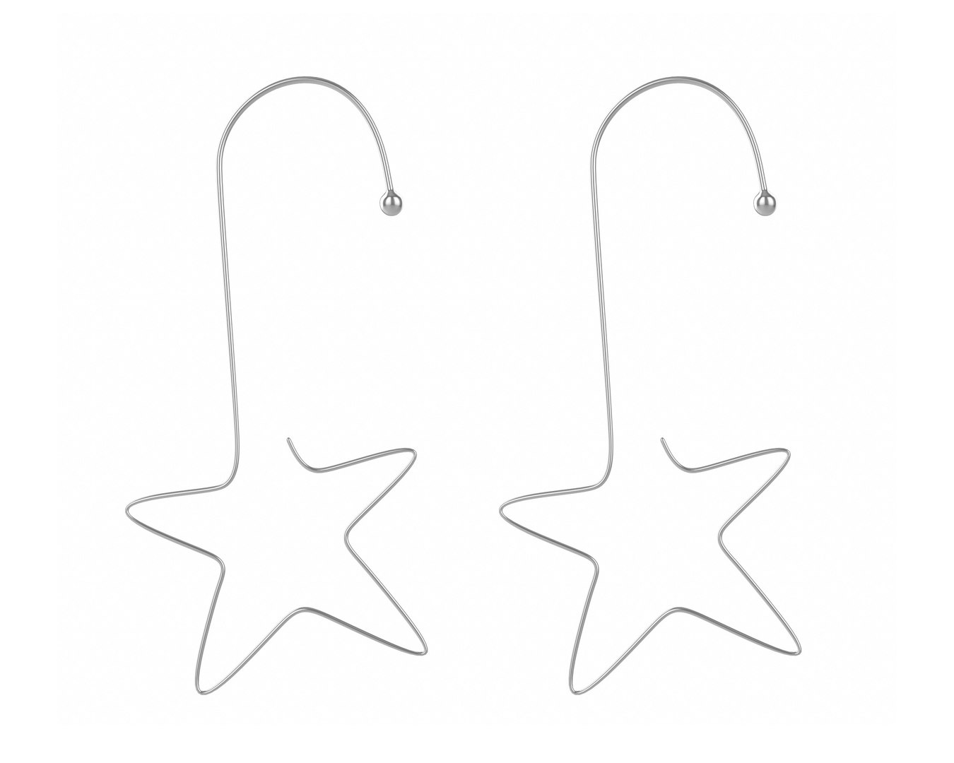 3D Ornament Hook - Star - TurboSquid 1235239