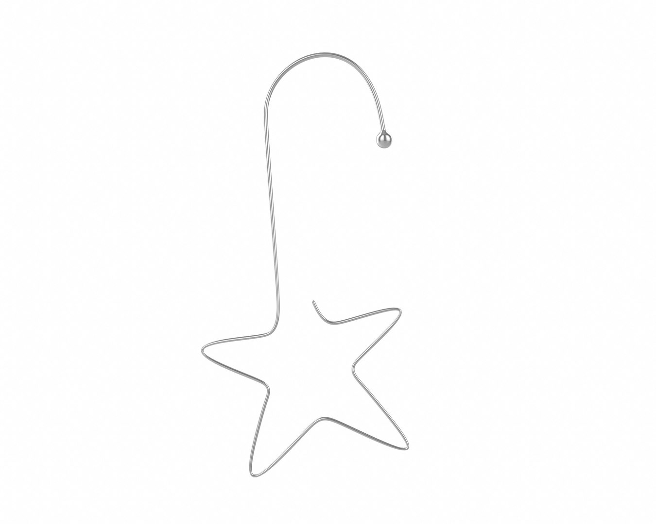 3D Ornament Hook - Star - TurboSquid 1235239
