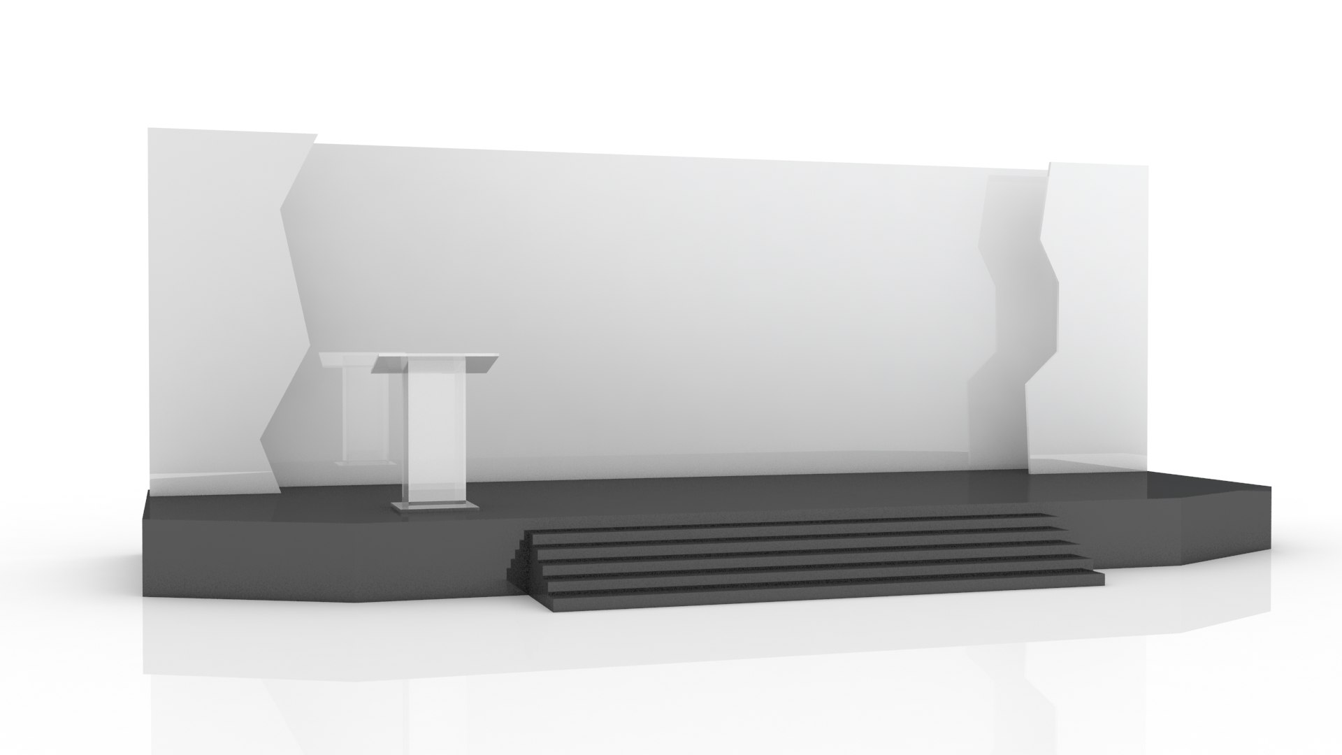 Rostrum Stage Backdrop Model - TurboSquid 1320471