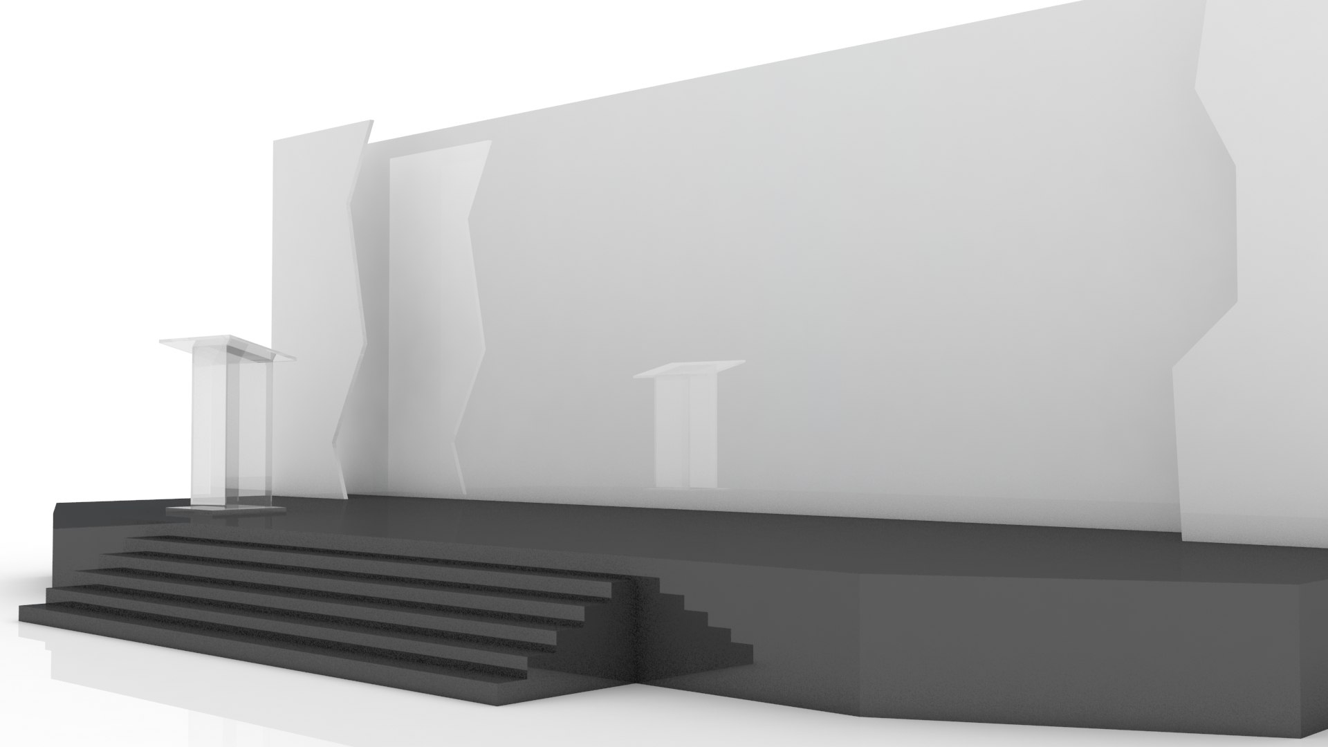 Rostrum Stage Backdrop Model - TurboSquid 1320471