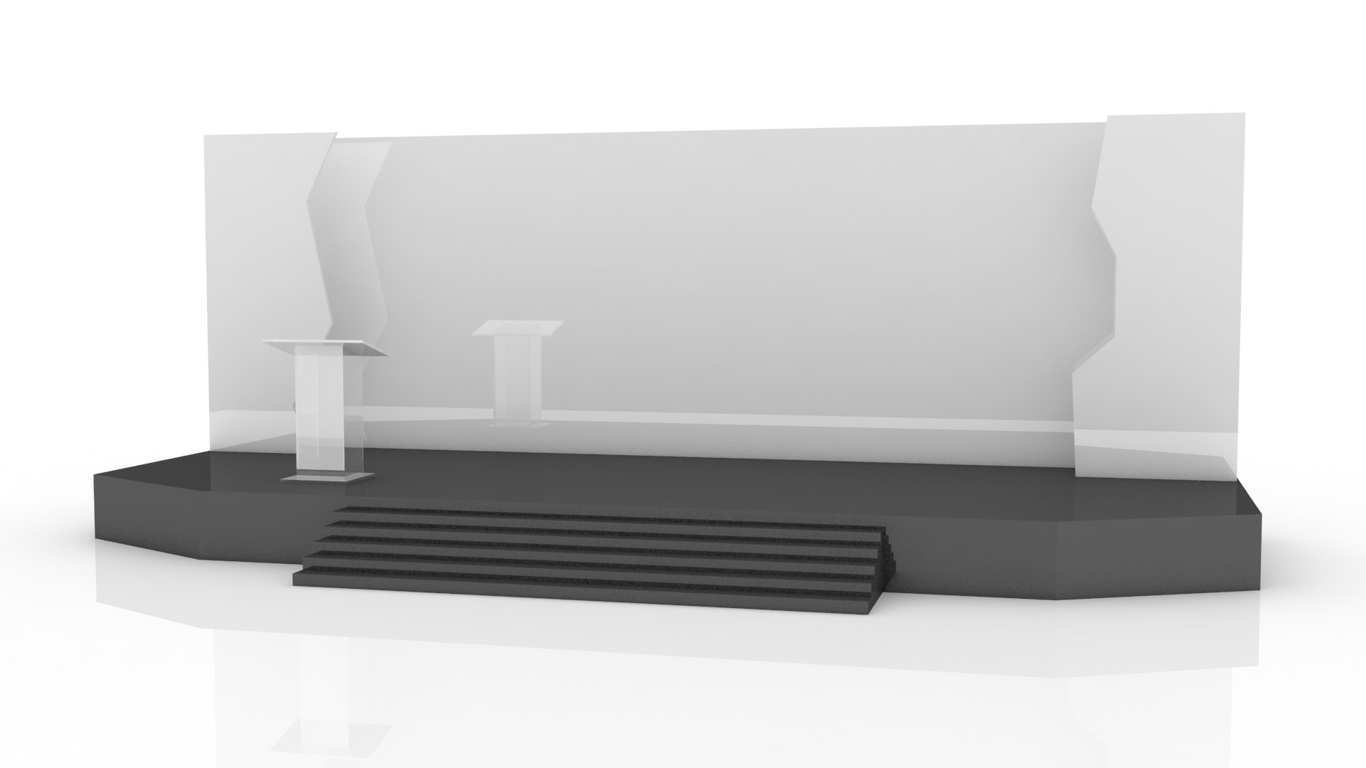 Rostrum Stage Backdrop Model - TurboSquid 1320471