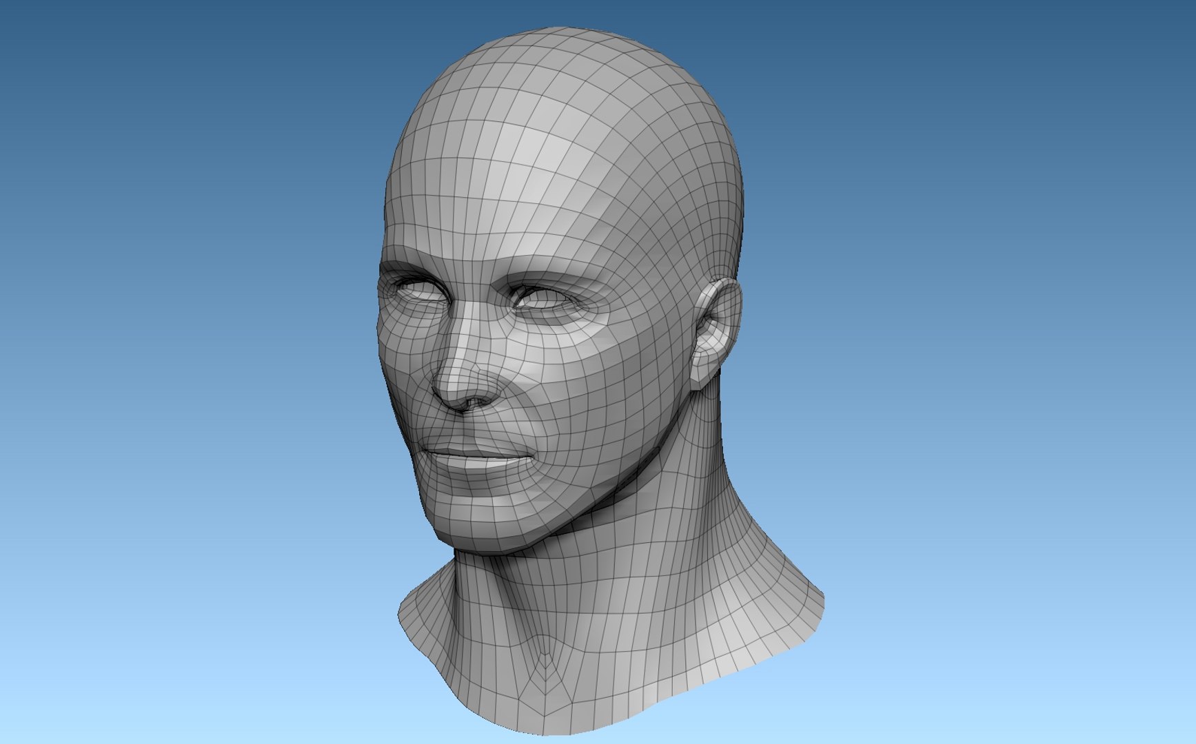 3D Head Base Mesh Male - TurboSquid 1291016