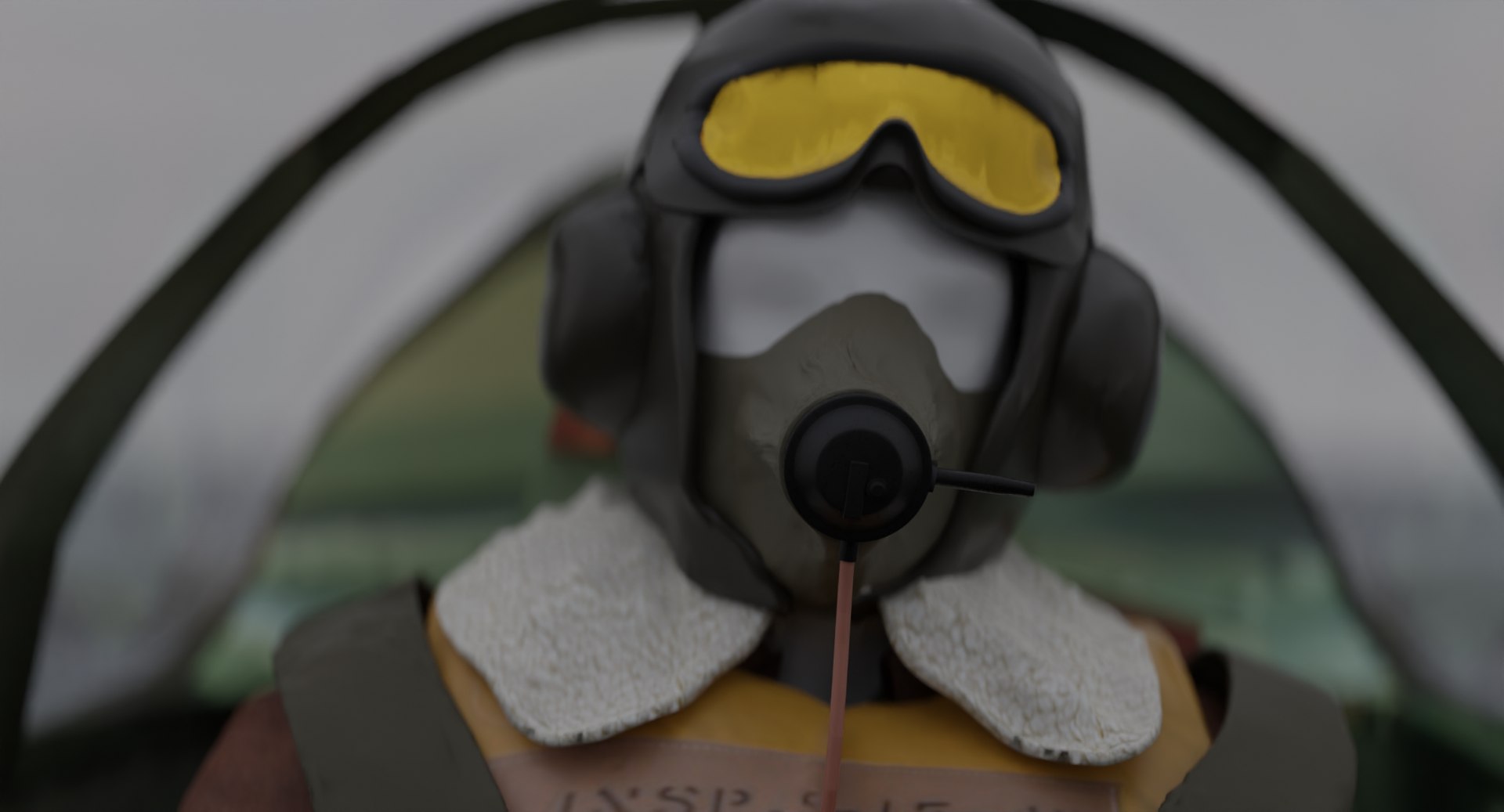 World War 2 Spitfire With Pilot 3D model - TurboSquid 2104999