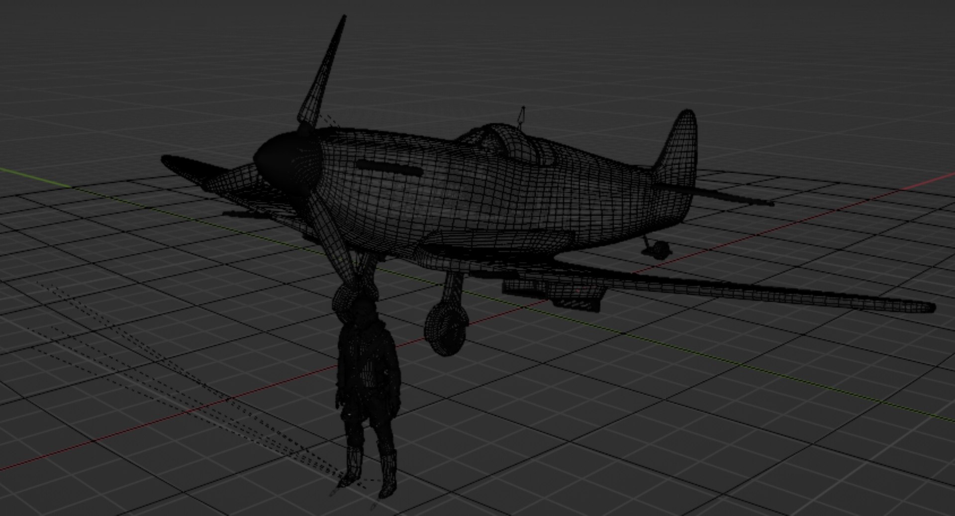 World War 2 Spitfire With Pilot 3D model - TurboSquid 2104999